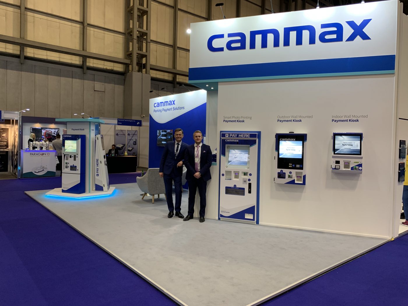 Cammax showcasing Parking Payment Solutions at BPA Parkex 2019 | Cammax