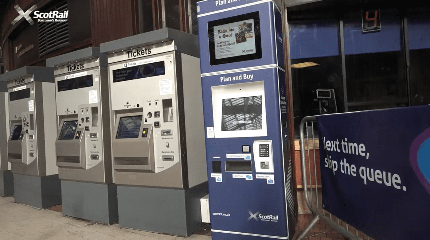 ScotRail Trials Cammax Smart Rail Ticket Vending Machine at Glasgow ...